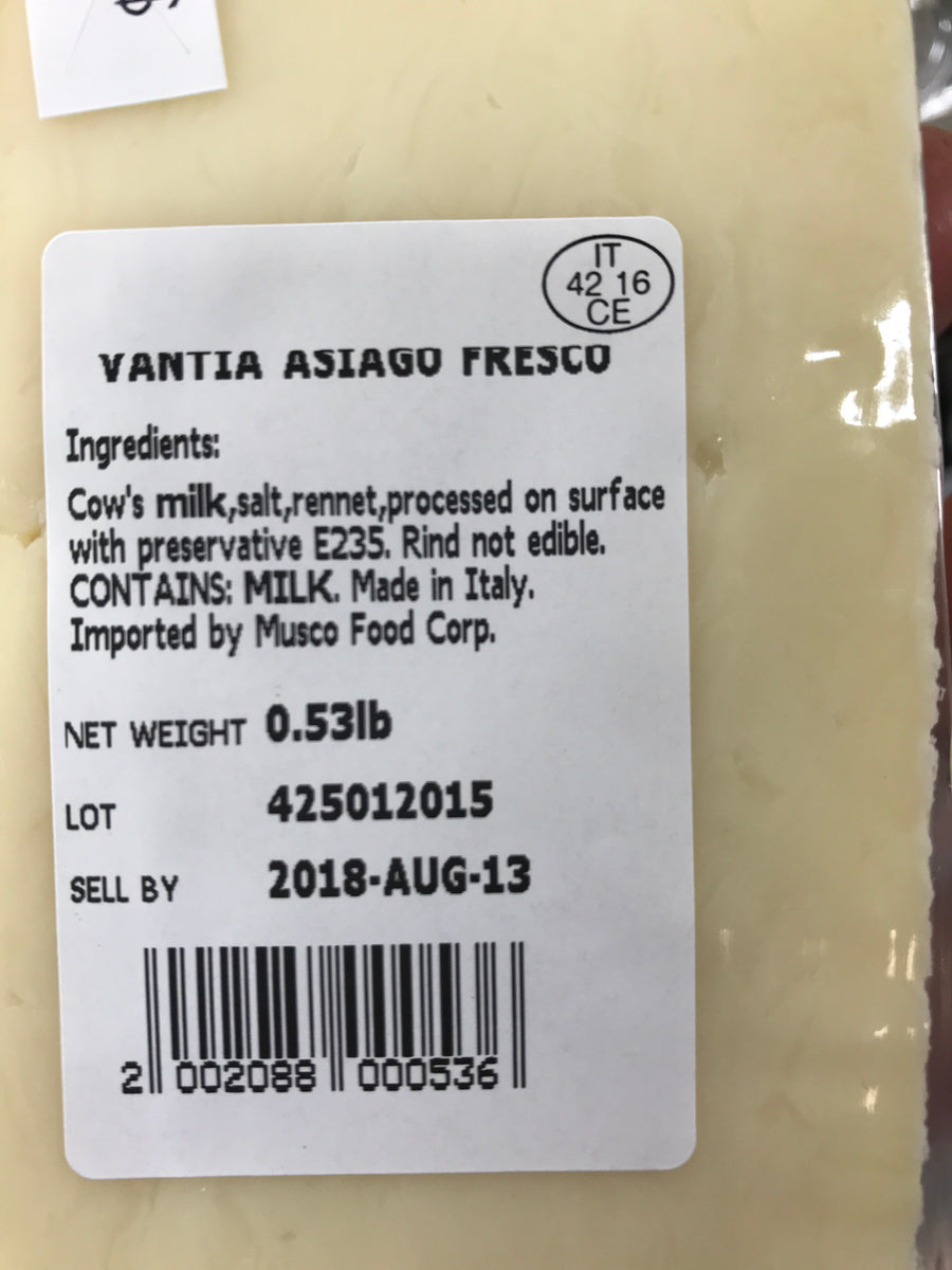 Asiago – Italian Food For You
